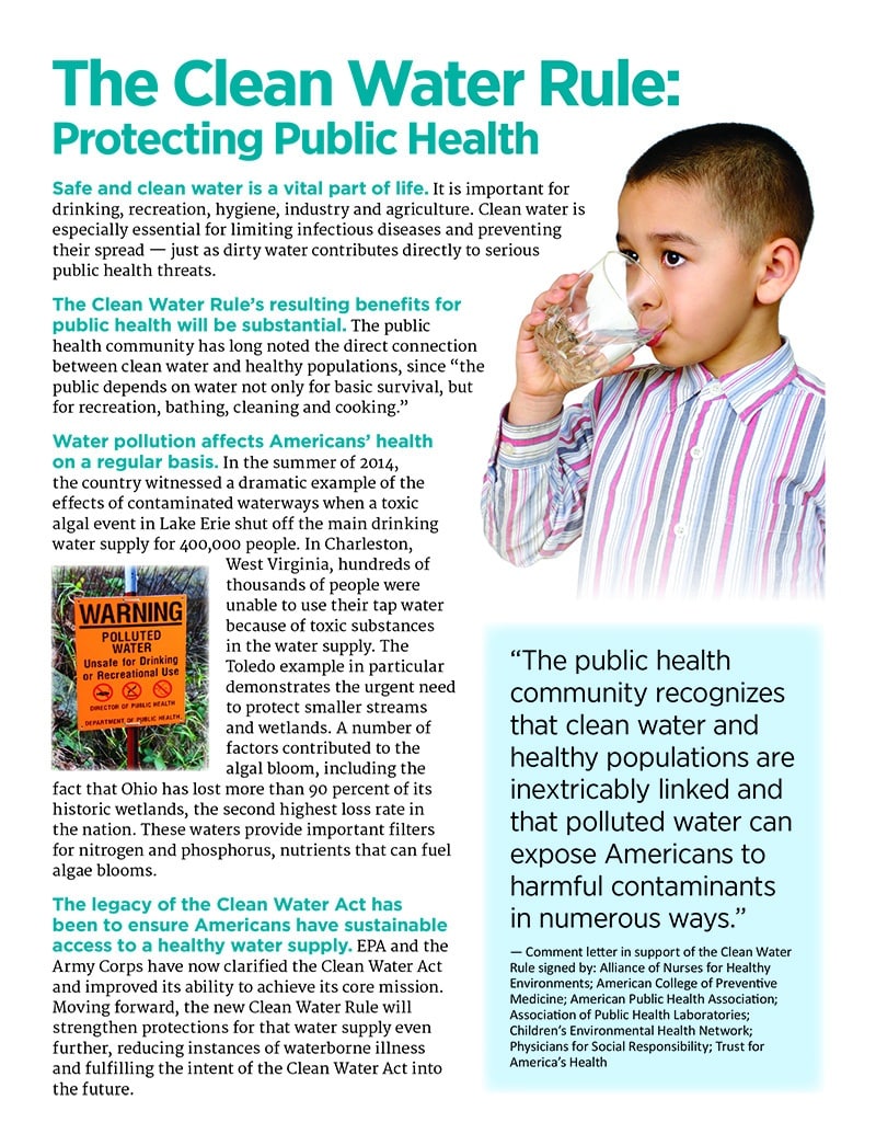 The Clean Water Rule: Protecting Public Health | Chapter Site Template